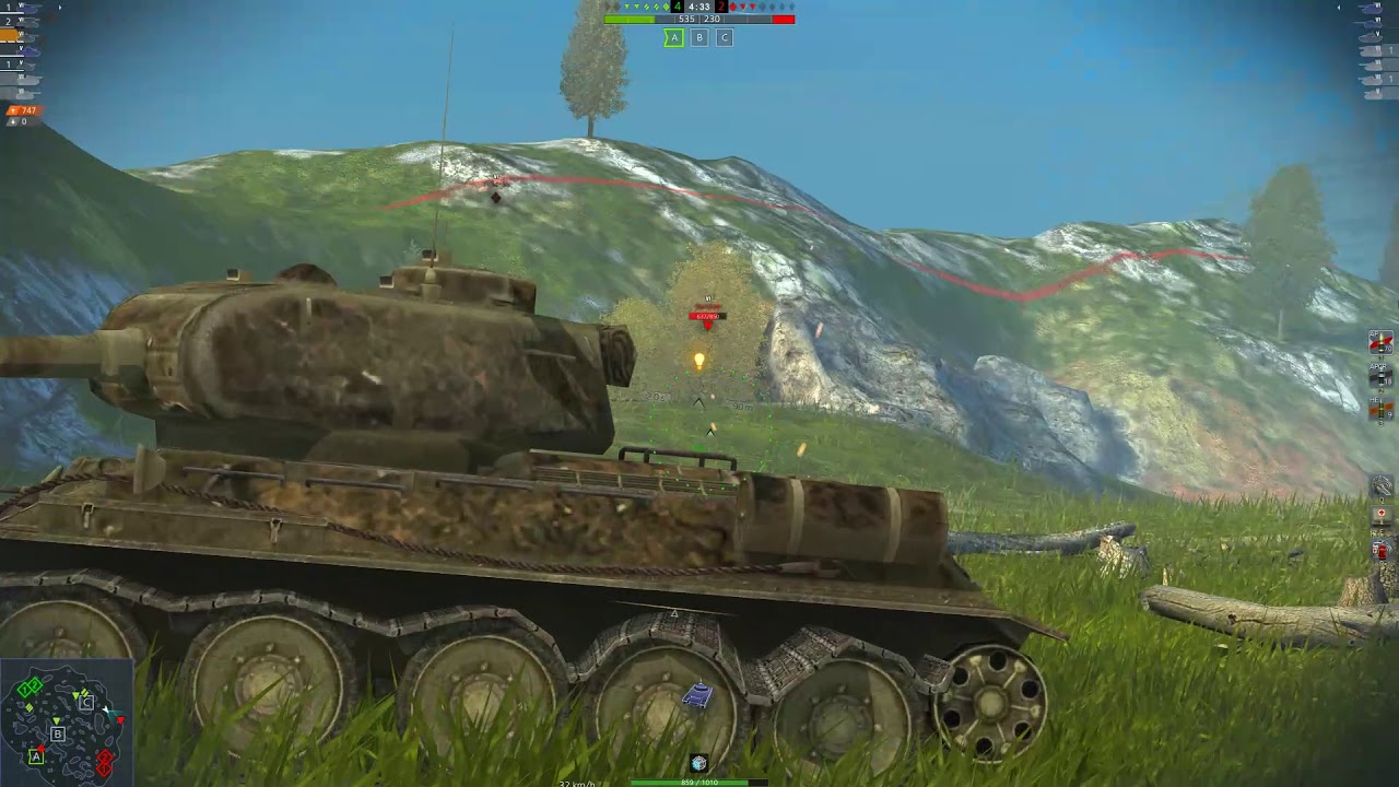 World of Tanks Blitz : Strv 74A2 at Rockfield - YouTube