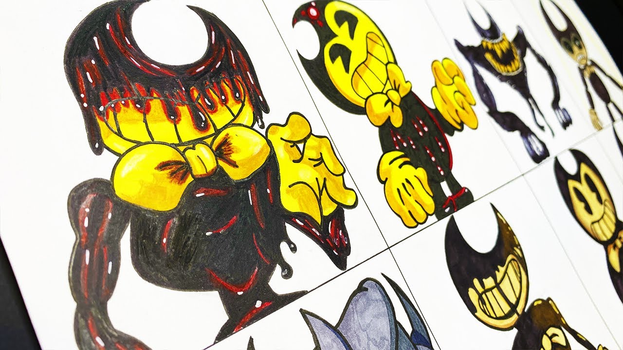 Drawing FNF - Bendy and the Ink Machine / The Devil's Swing / Joey's ...