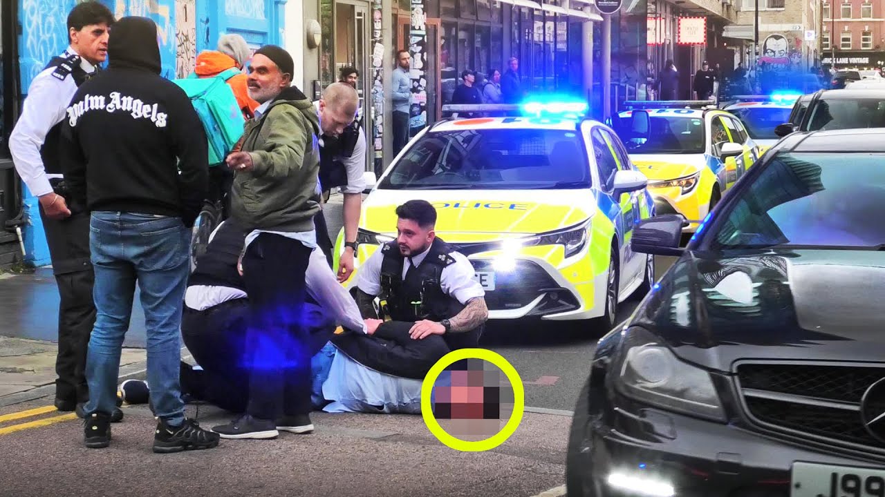 SIX Police Cars Detain ONE Man at London Car Meet! - YouTube