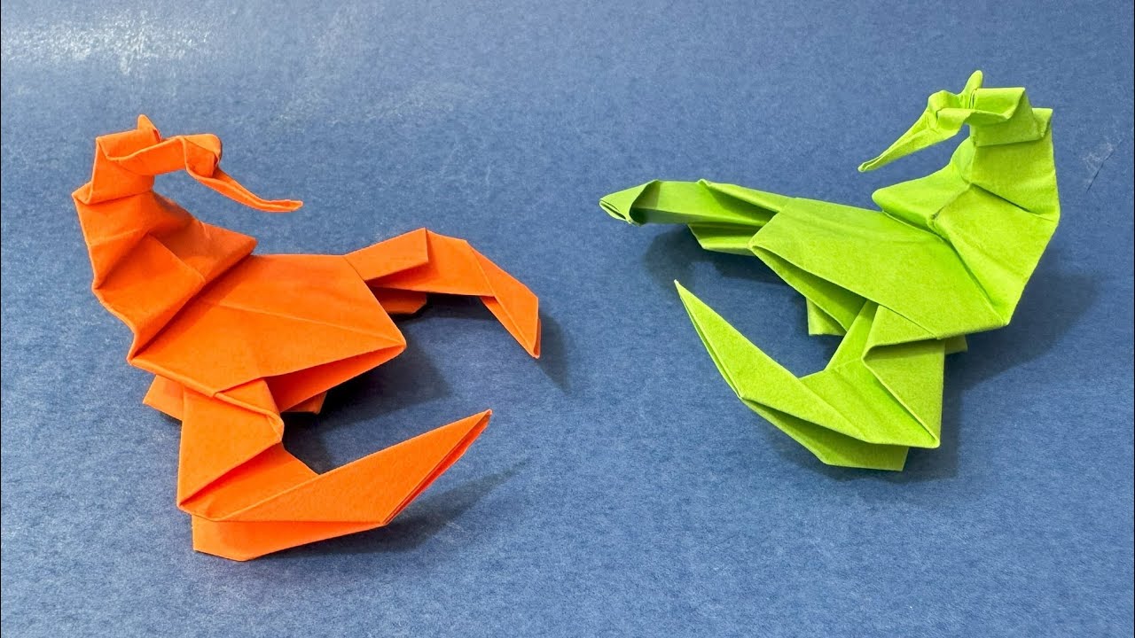 Origami Skorpion | Jak Zrobić Skorpiona z Papieru | Origami Zwierzęta ...