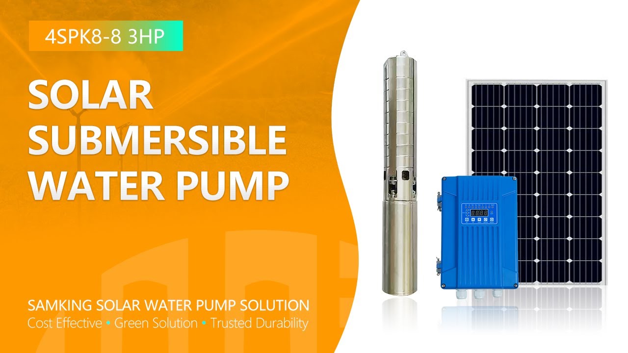 3HP AC/DC solar submersible water pump for water supply/pump water with ...