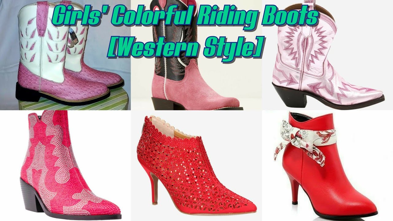 Attention Cowgirls! Grab These Stunning Colorful Riding Boots - YouTube
