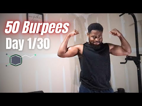 50 Burpees a day for 30 days (Day 1) - YouTube