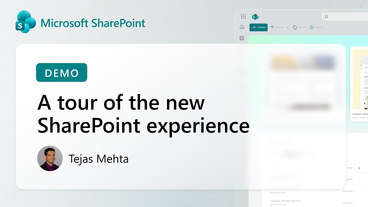 A tour of the new SharePoint experience - YouTube