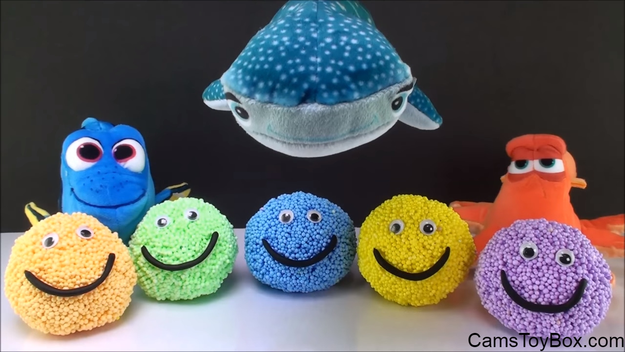 Finding Dory Clay Foam Toy Surprises Fun for Kids Opening Hank Destiny ...