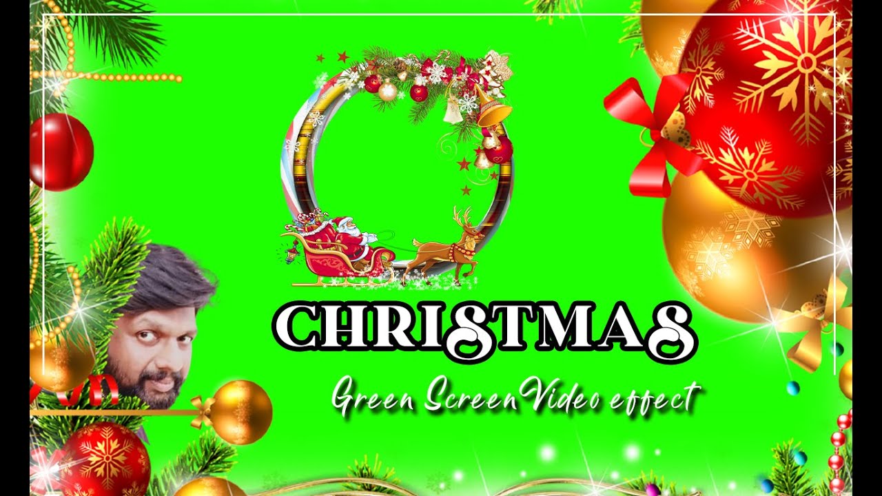 Happy Christmas Green Screen Video - YouTube