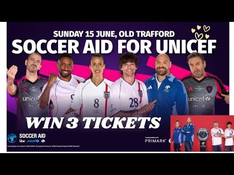 Soccer Aid tickets giveaway live draw - YouTube