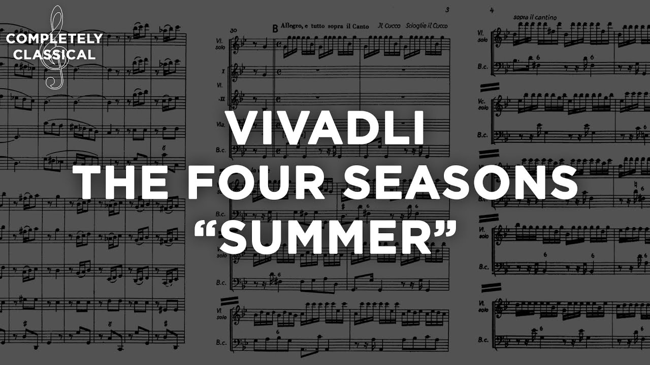 Vivaldi - Four Seasons - Summer (Sheet Music) - YouTube