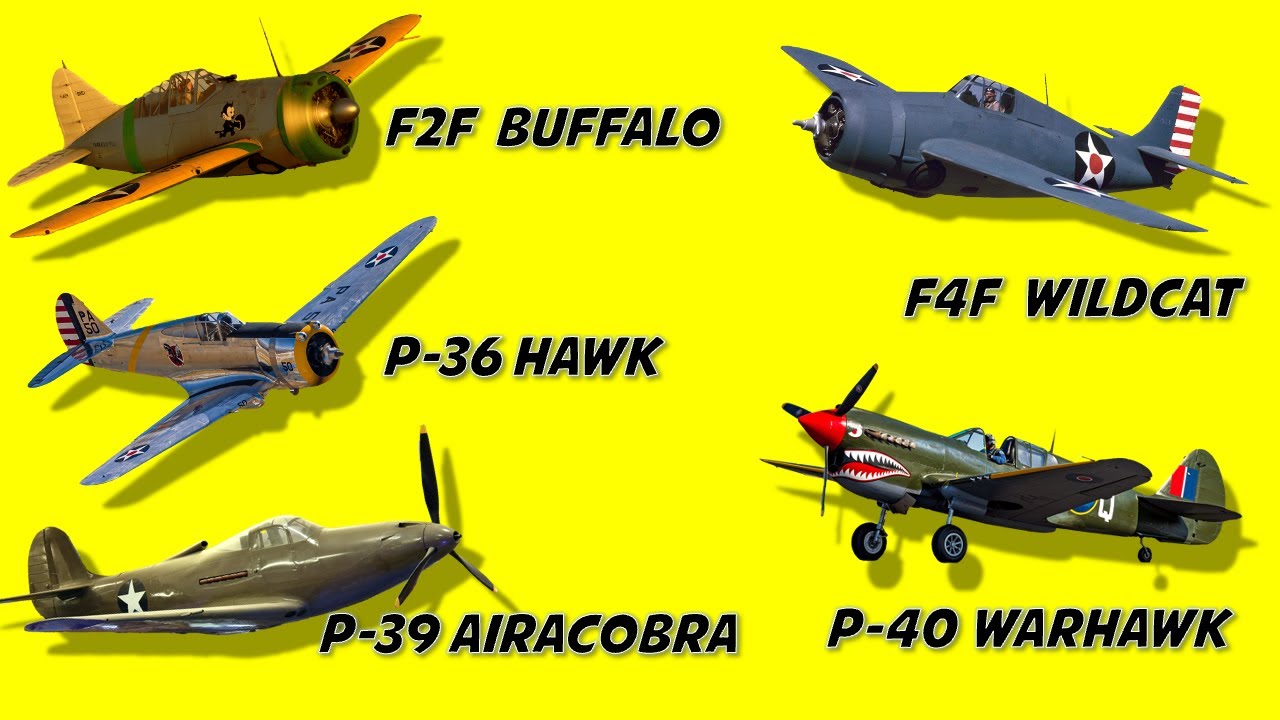 5 UNDERRATED American FIGHTERS of Early World War II - YouTube