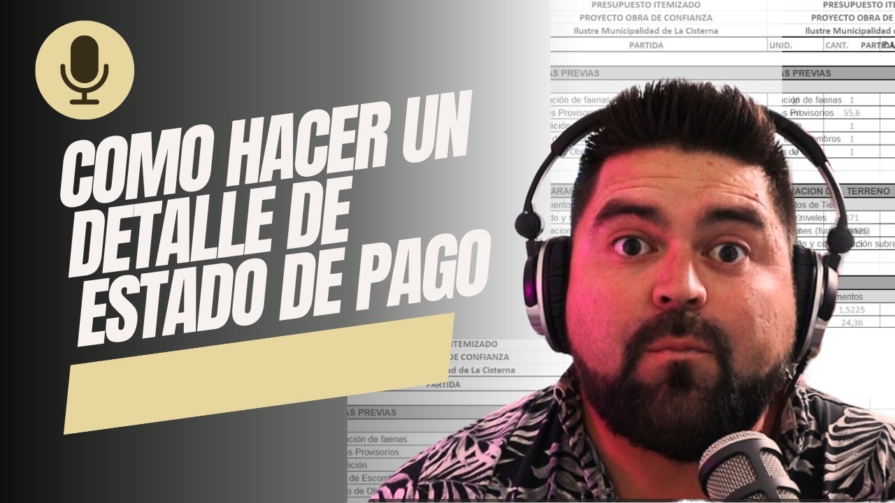 COMO HACER UN DETALLE DE ESTADO DE PAGO - YouTube