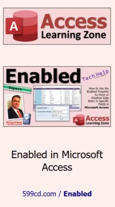 How to Use the Enabled Property to Allow/Disallow Data Entry in Specific Fields in Microsoft ...