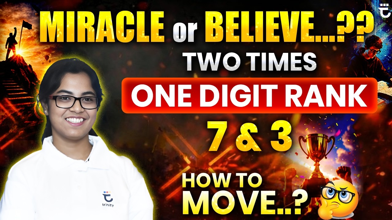 Miracle or Believe..? | Two Times ONE DIGIT Rank | How to move? | Sneha ...