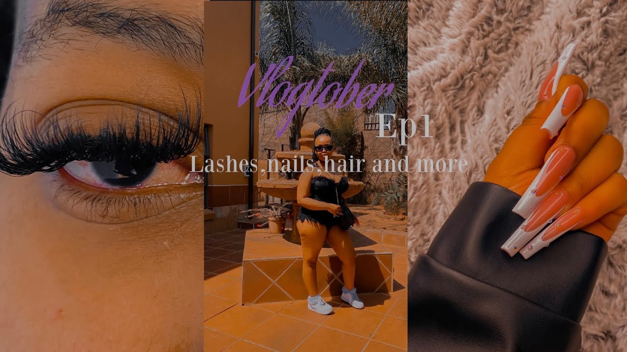 #vlogtober Ep1:Mini maintenance,lashes ,nails,hair ,trying kota king ...