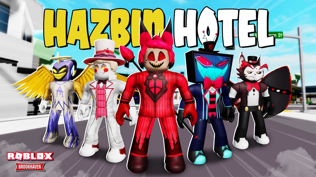 Aku Membuat HAZBIN HOTEL Characters Di Brookhaven W/ID & Accessories ...