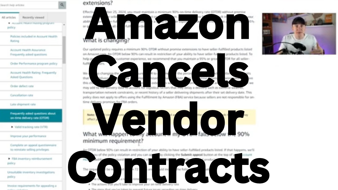Amazon Vendor Contracts Canceled! What This Means for You - YouTube