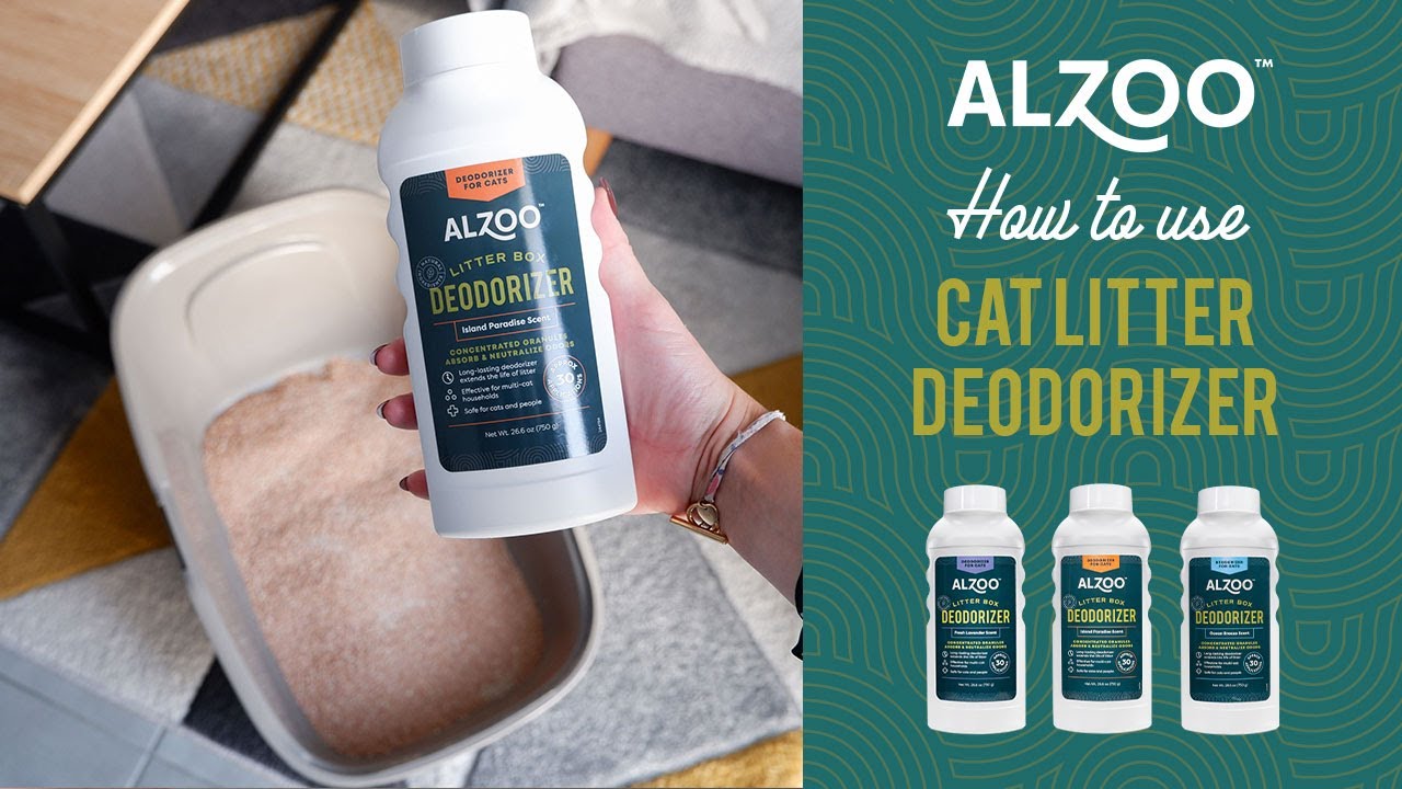 How to use ALZOO™ Cat Litter Deodorizer? - YouTube