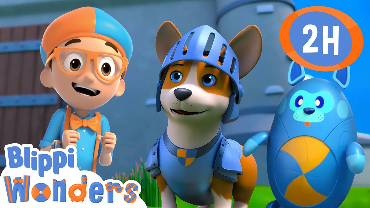 Blippi Meets a Knight Dog | Blippi Wonders | Moonbug Kids - Play and ...
