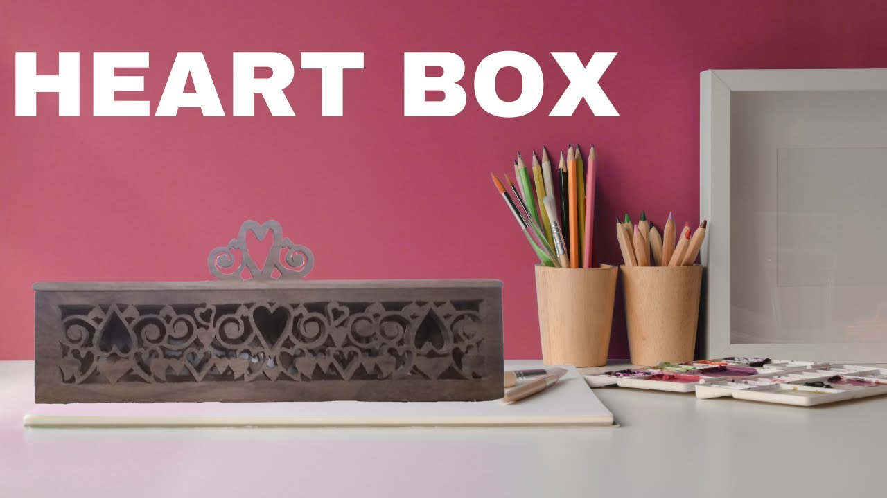Scroll Saw Heart Fretwork From Magazine Pattern 2018 - YouTube
