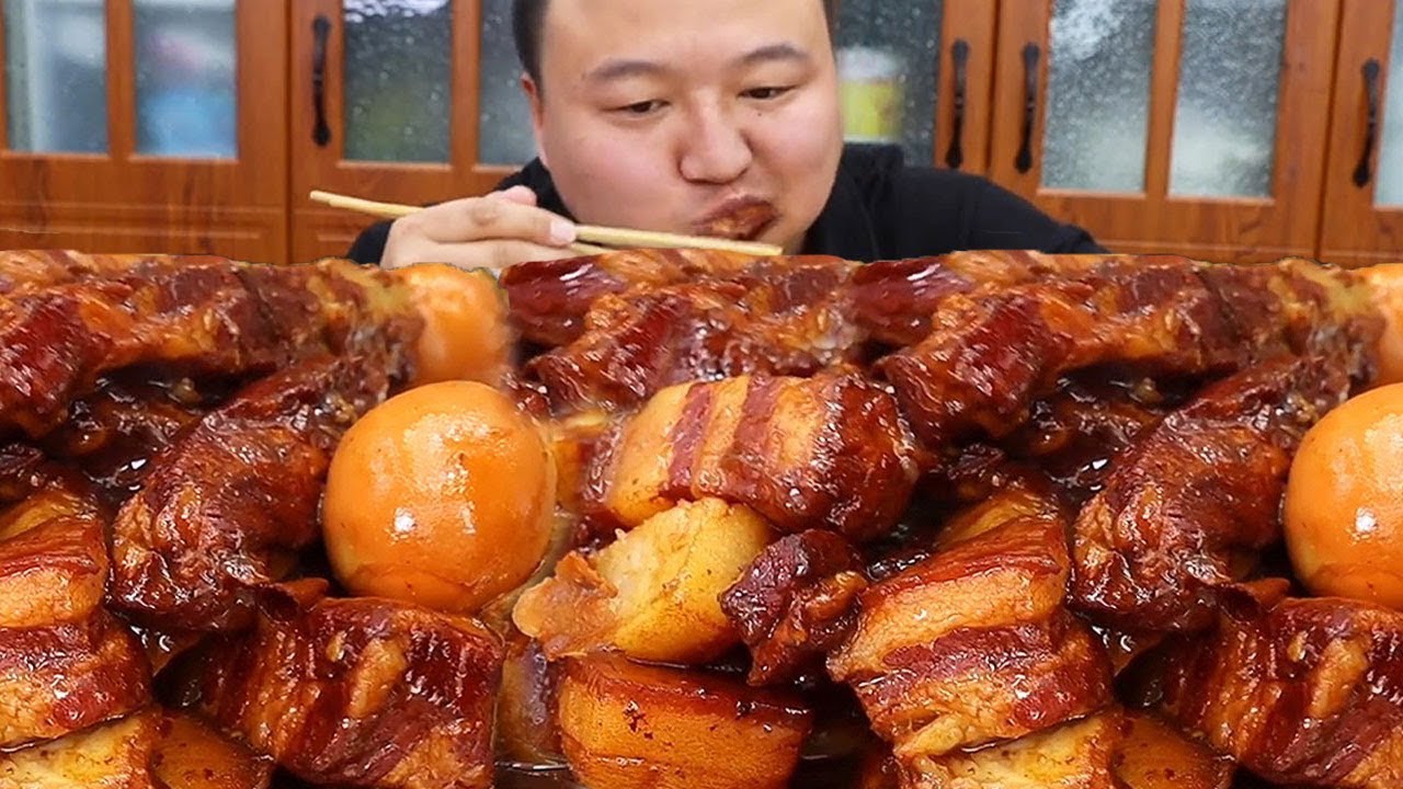 20 Pounds Of Pork Belly And Ribs, Aqiang Makes ”Spicy Pork Belly”, Spicy And Delicious丨Mukbang ...