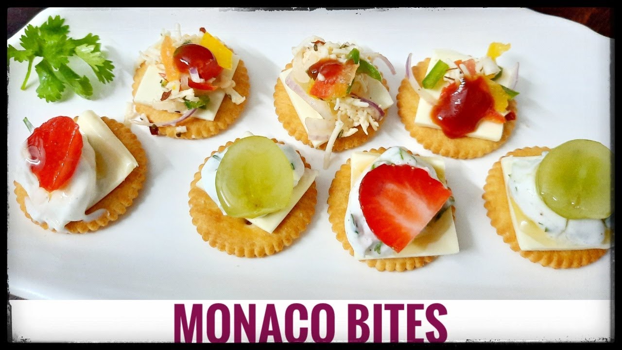 Monaco Biscuits with Toppings|2 Different Toppings Monaco snacks|Party ...
