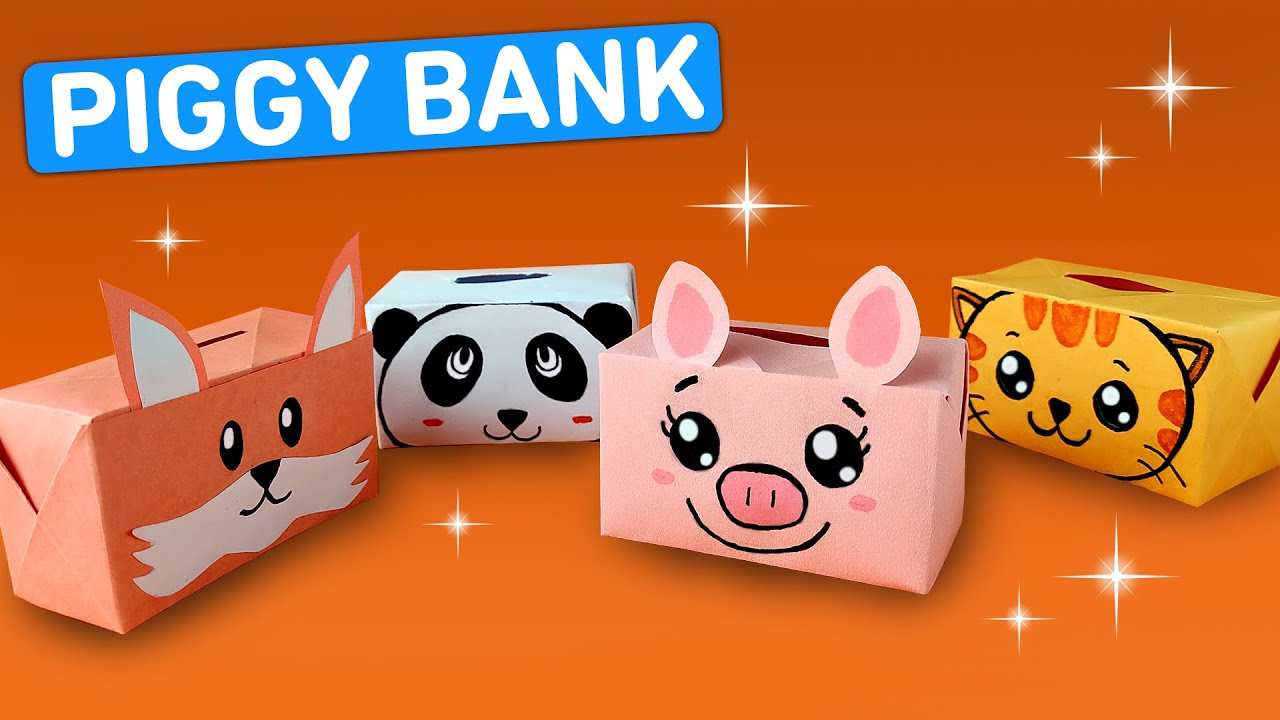 How To Make A PIGGY BANK DIY Do It Yourself Piggy Bank Origami how-to-make-a-piggy-bank-diy-do-it-yourself-piggy-bank-origami