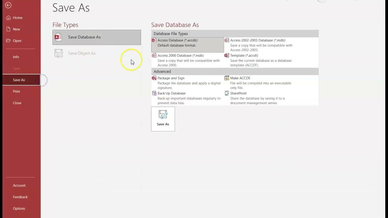 Access Database - Uploading MS Access Files - Module A - YouTube