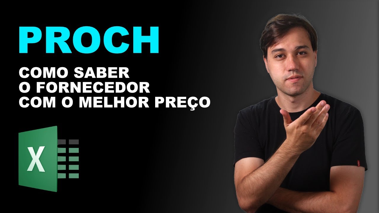 PROCH (EXCEL) - COMO SABER O FORNECEDOR COM MELHOR PREÇO? - YouTube