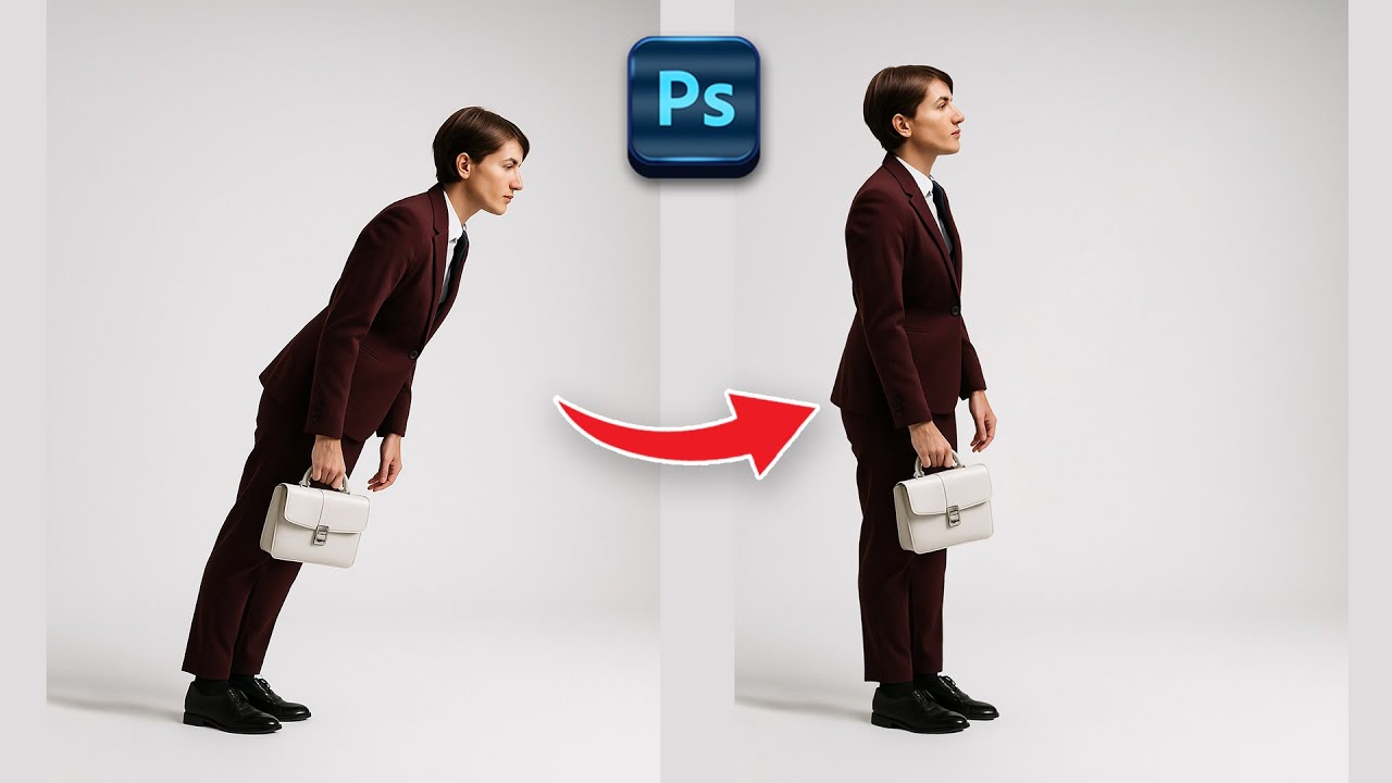 The Pro Way to Change Body Pose in Adobe Photoshop - YouTube