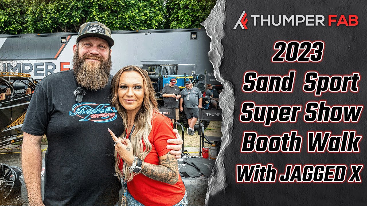 Thumper Fab with Jagged X at the 2023 Sand Sports Super Show - YouTube