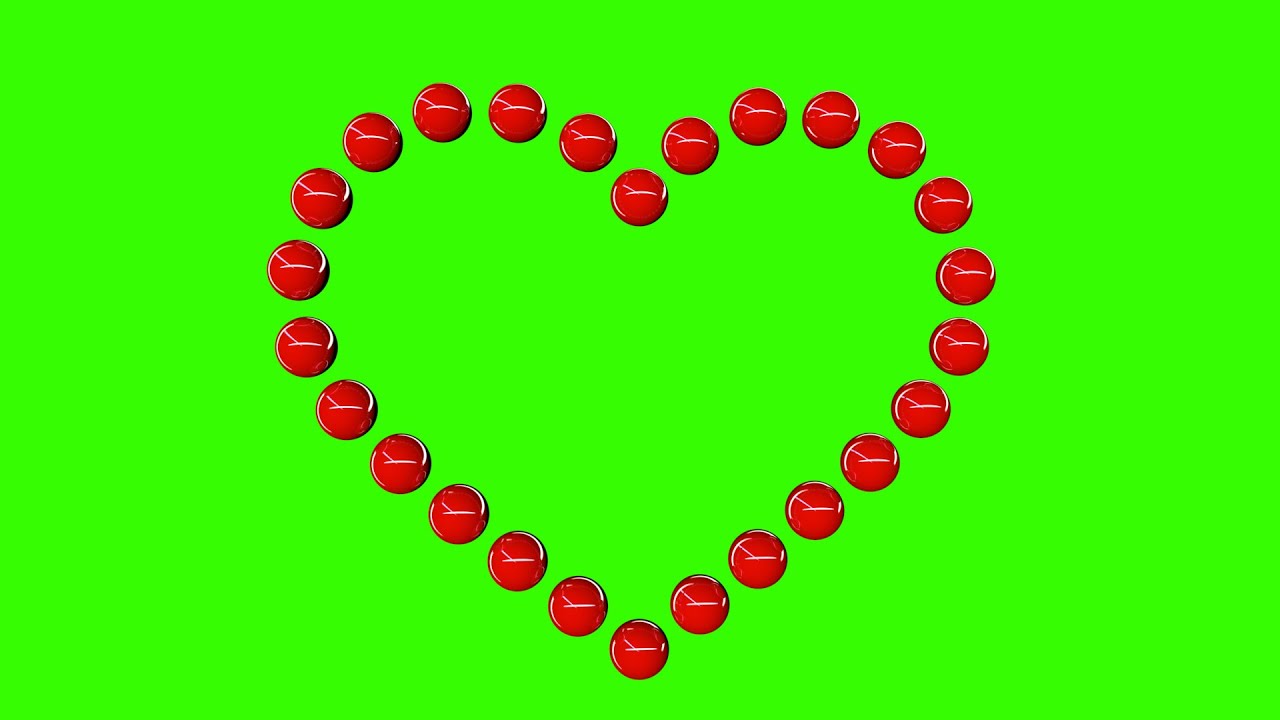 Heart 3D #6 Motions green screen effects - animations - Effects ...