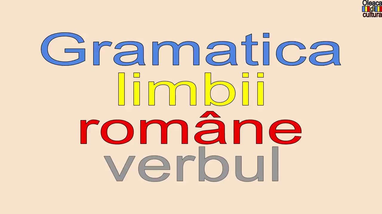 Verbul definiția , clasificarea , conjugările - YouTube