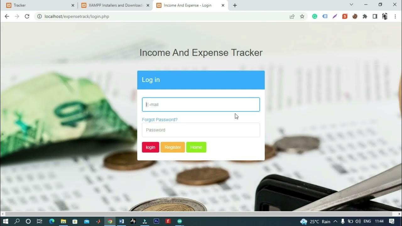 expense tracker project - YouTube