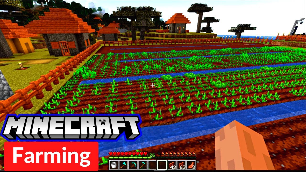 MINECRAFT FARMING VIDEOS | MINECRAFT GAMEPLAY #7 - YouTube