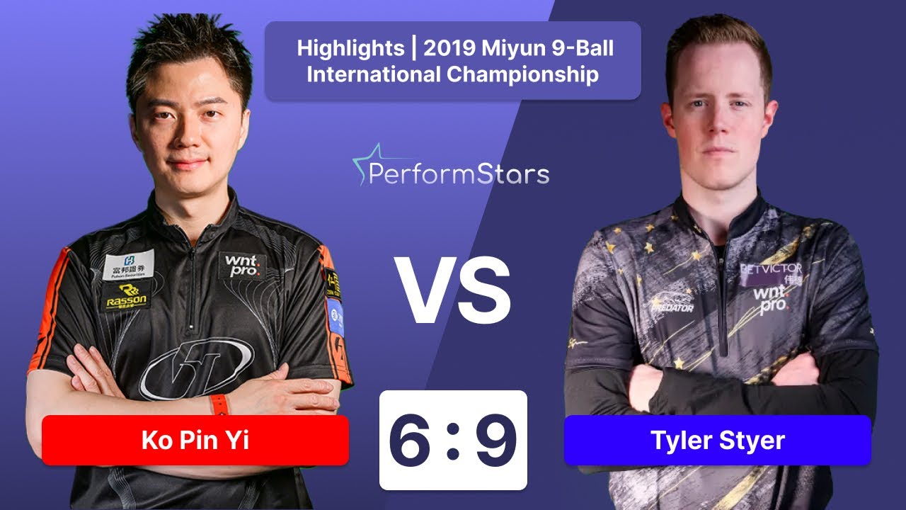 Pool highlights | Ko Pin Yi vs Tyler Styer | 2019 Miyun 9-Ball ...