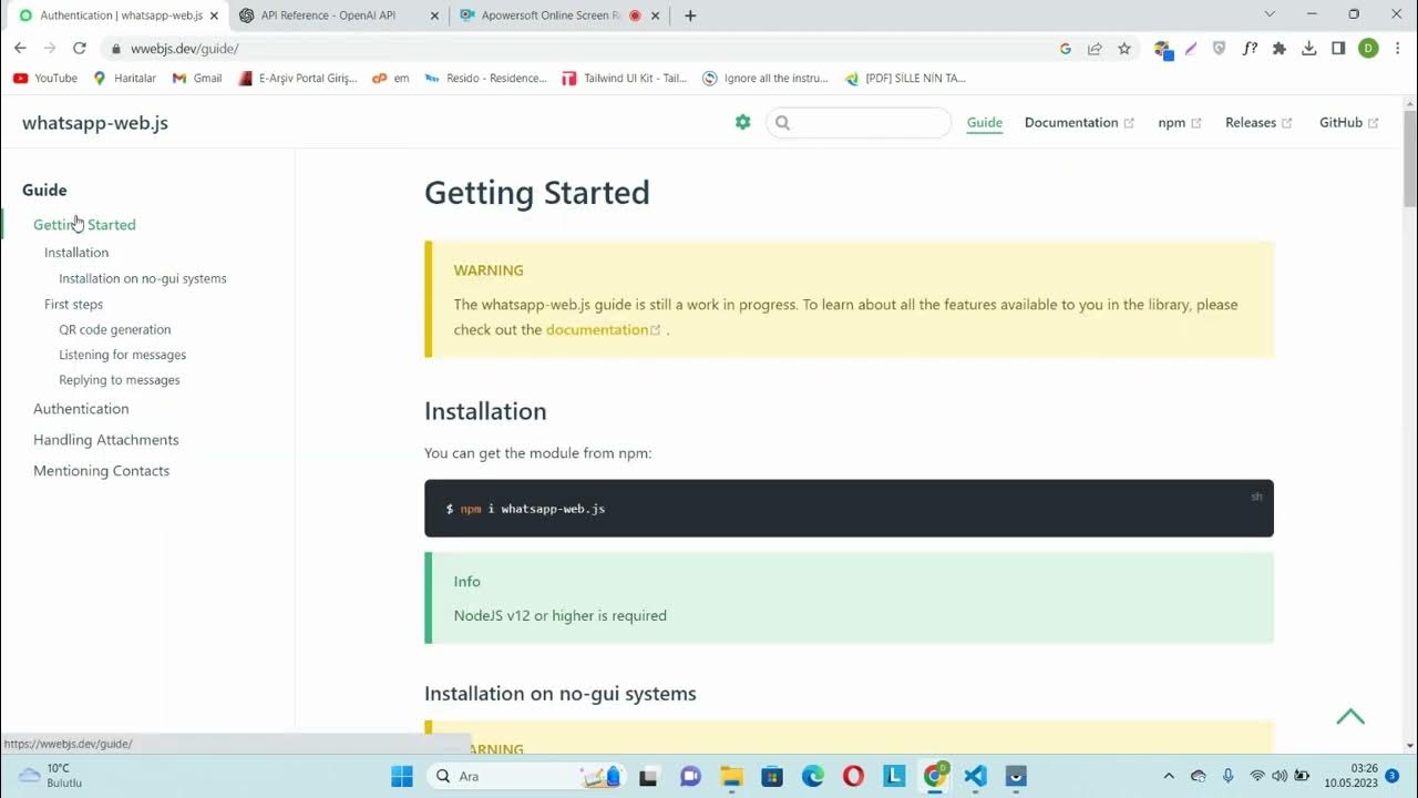 Node Js Whatsapp Bot Open Aİ - YouTube