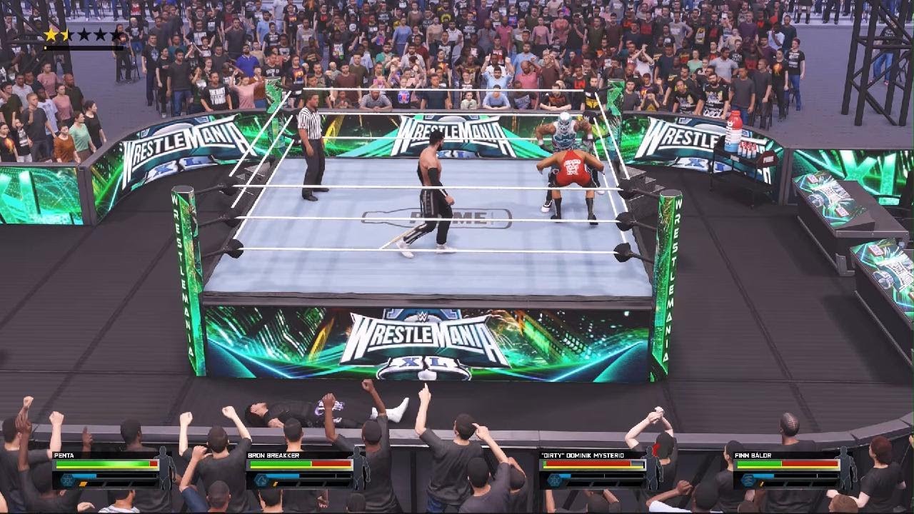 Penta vs Bron Breakker vs dom and finn - YouTube