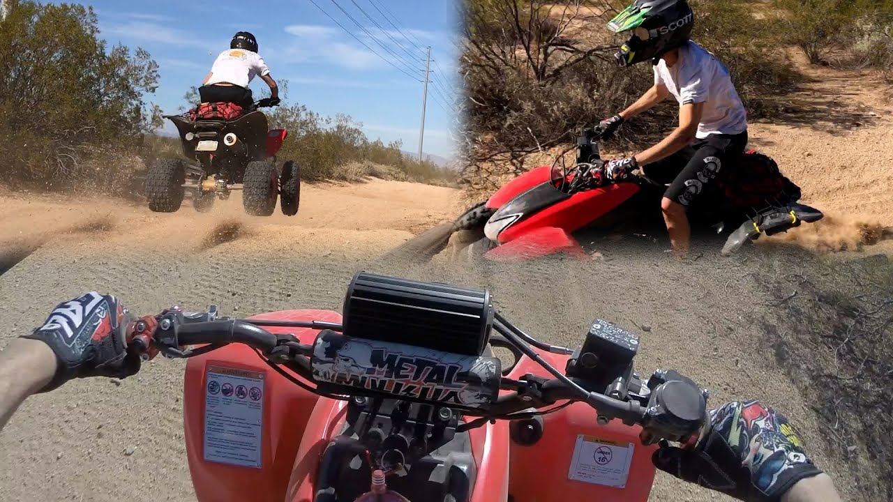 Honda 400ex Riding In The North Phoenix Arizona Desert - First Crash ...