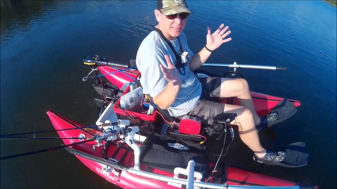 Personal Pontoon Hands-Free Steering: Success! - YouTube