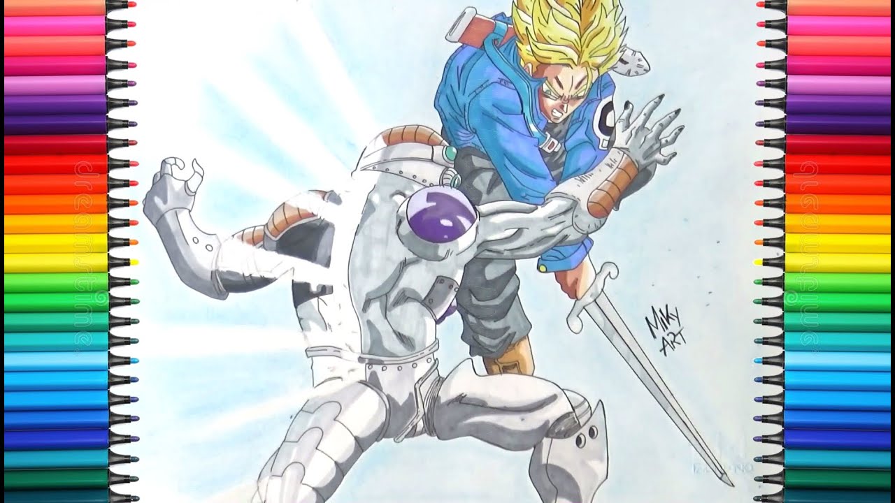Drawing Future Trunks vs Mecha Frieza | Miky Art - YouTube