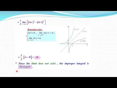 Math 2 Lecture Definite improper integral - YouTube