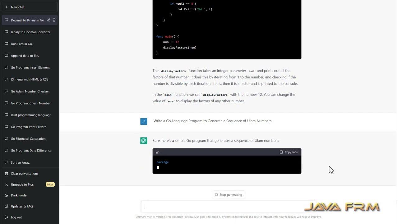 How to Generate a Sequence of Ulam Numbers in Golang 1.20 - YouTube