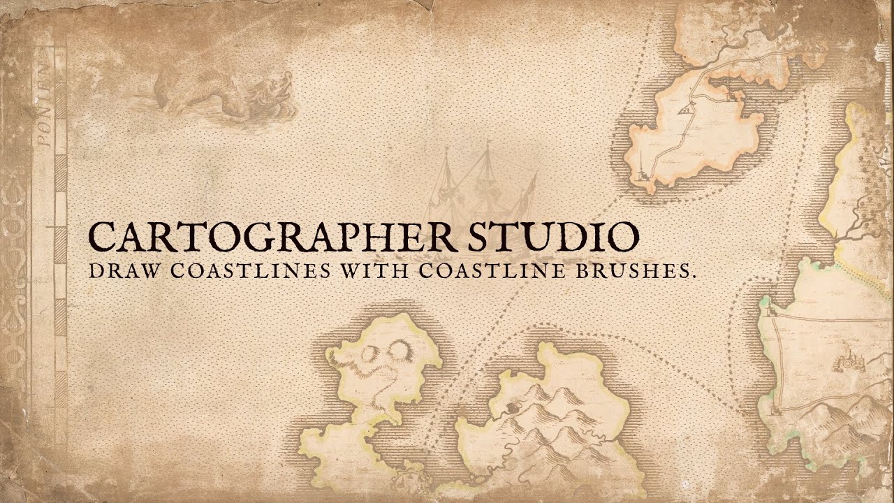 Draw Coastlines with Coastline Brushes - YouTube