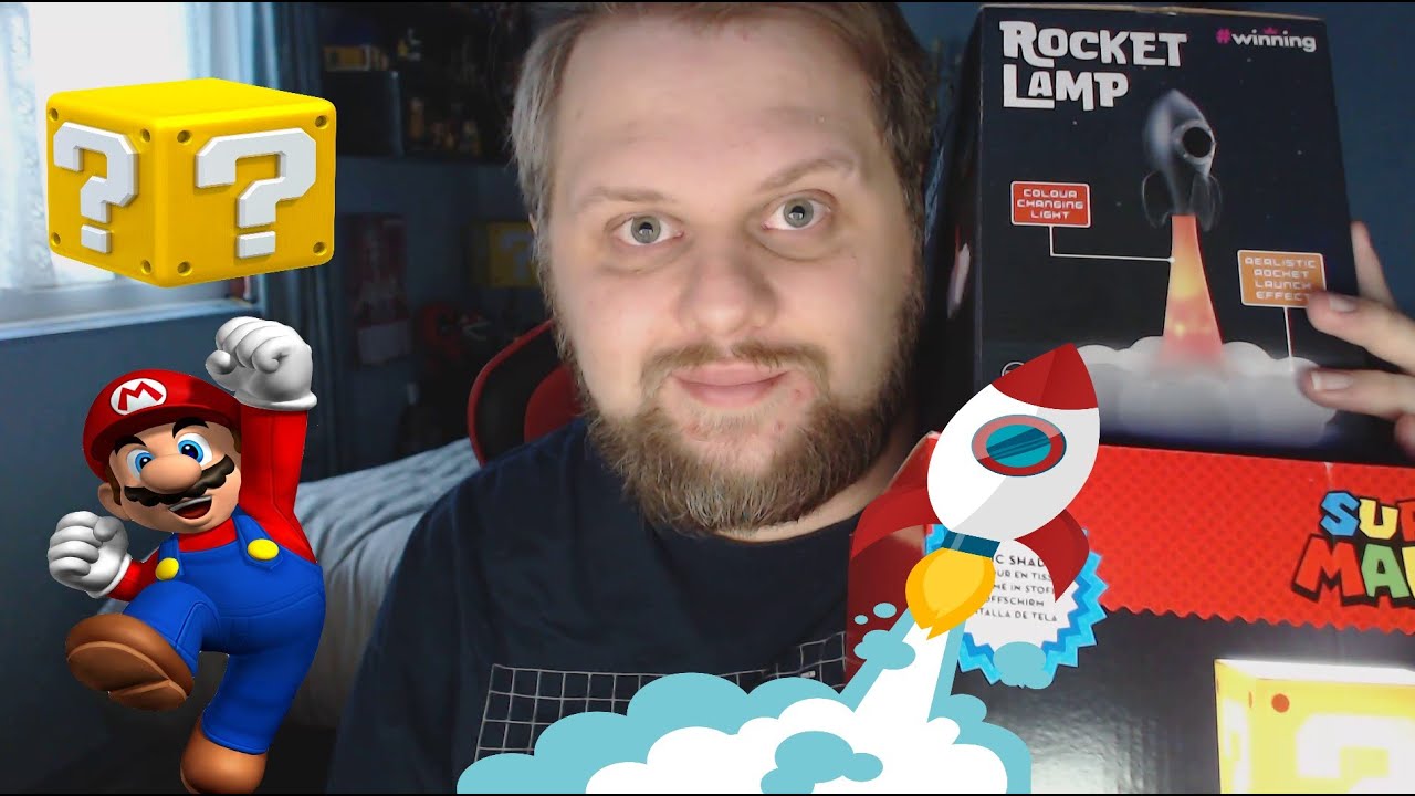 Rocket and Super Mario Lamp Unboxing!! - YouTube