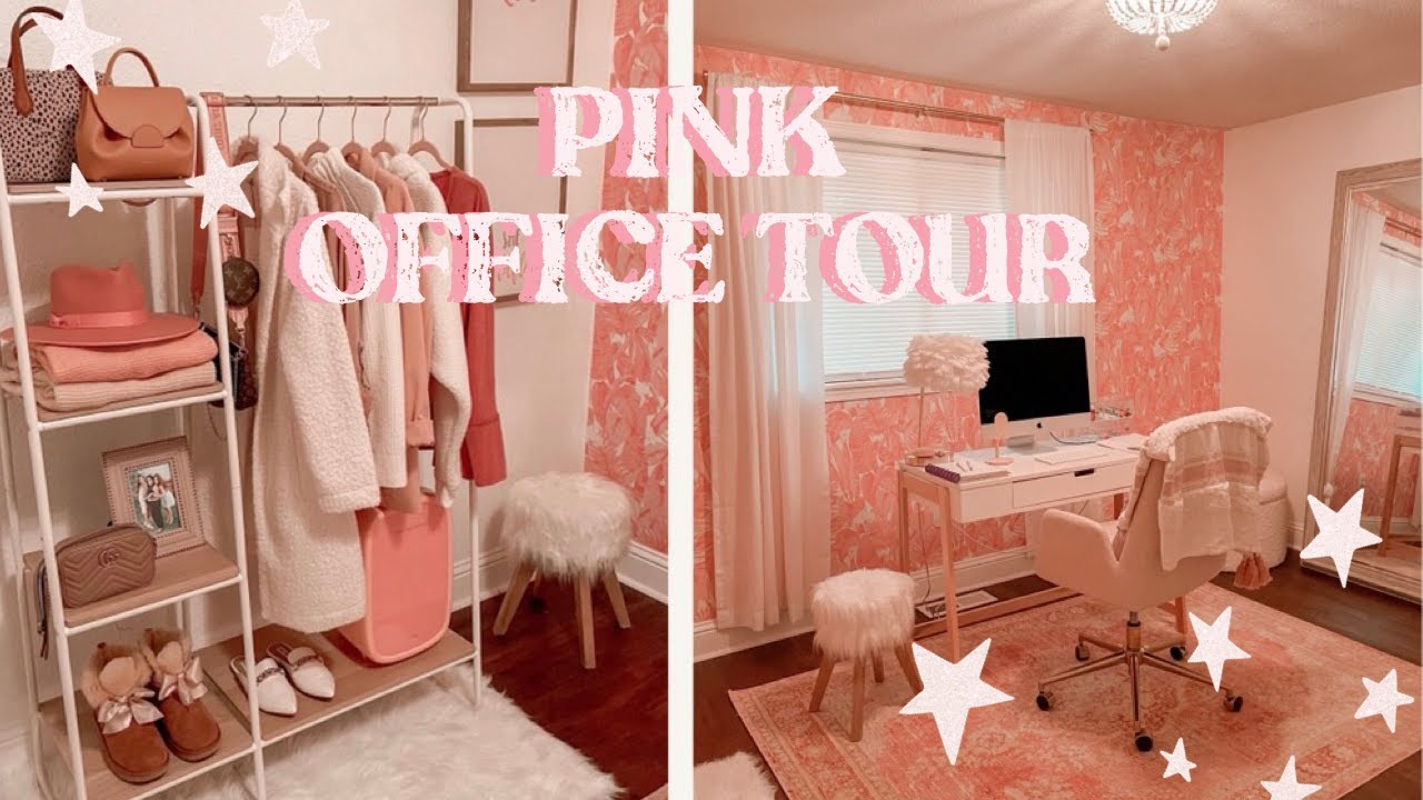 Pink Office Tour | My Dream Office Space - YouTube