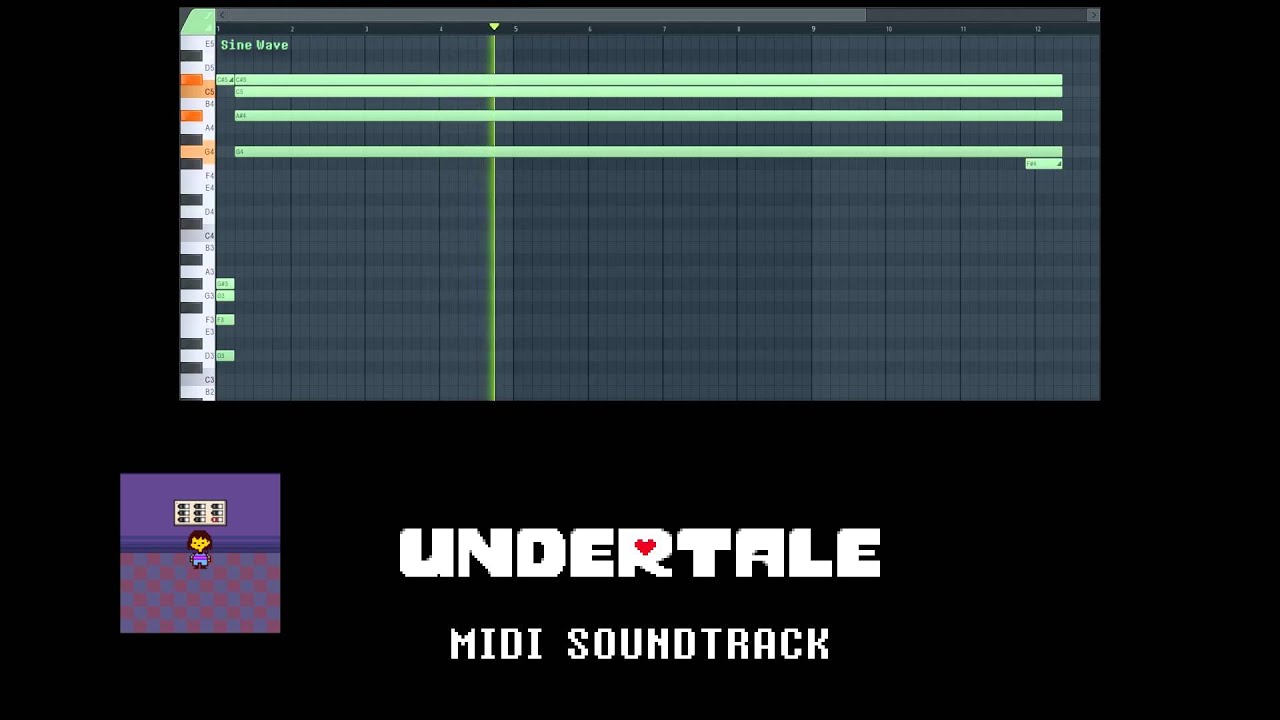 Undertale: Long Elevator MIDI - YouTube