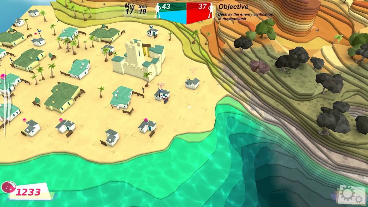 Let's play Godus - part 15 "Second battle" - YouTube