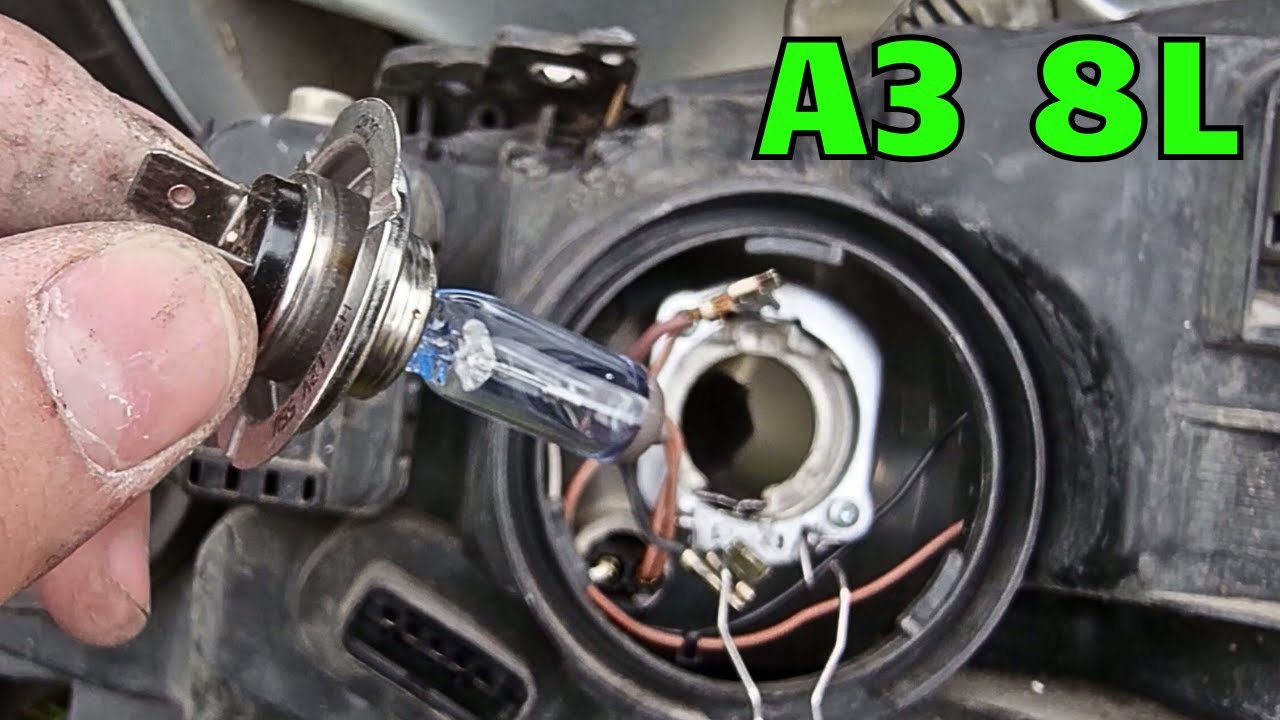 Wymiana Żarówki Audi A3 8L | H7 | - Szybki Poradnik - YouTube