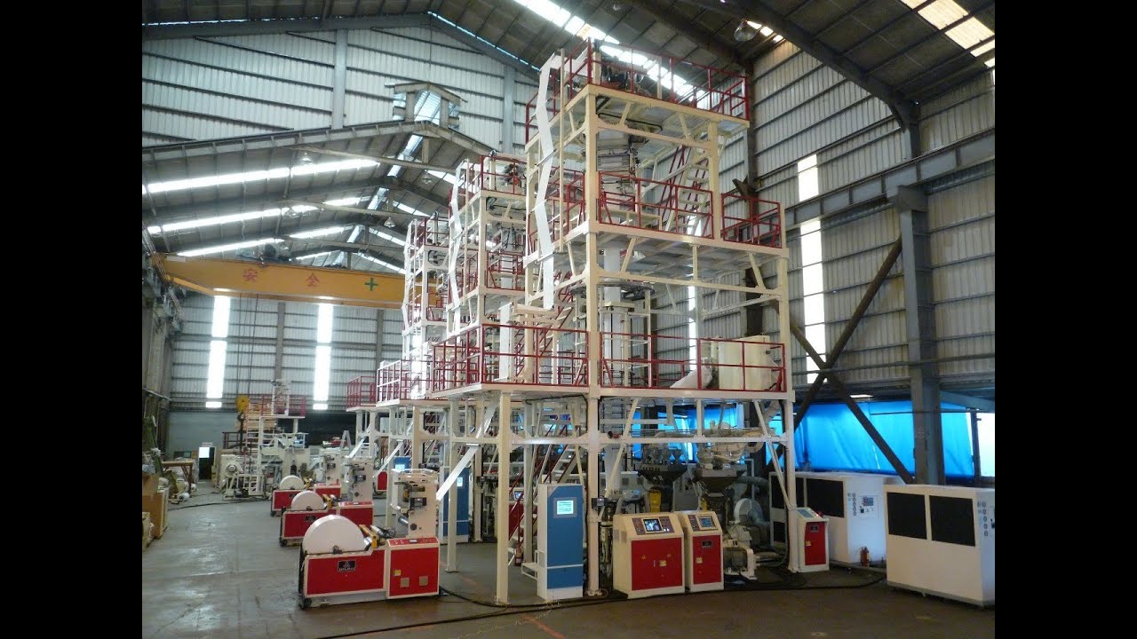 KING PLUS 3-LAYER INFLATION MACHINE(LESA-45+65+45-IBC-RT-800) - YouTube