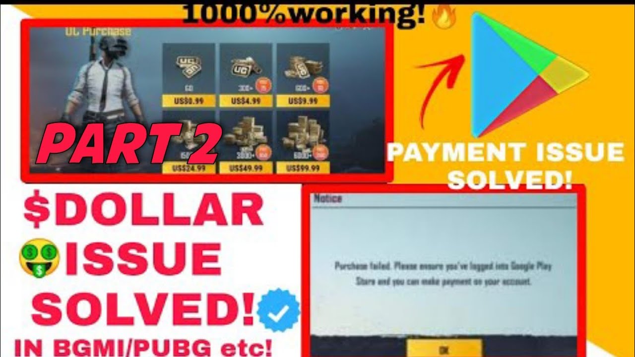 Purchase Failed. Please Ensure You'Ve Logged Into Google Play Store ||🔥 ...