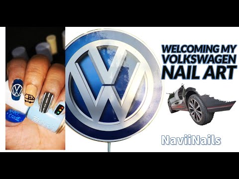 Volkswagen Nail Art | Car Nail art | Welcoming my new car | NaviiNails ...